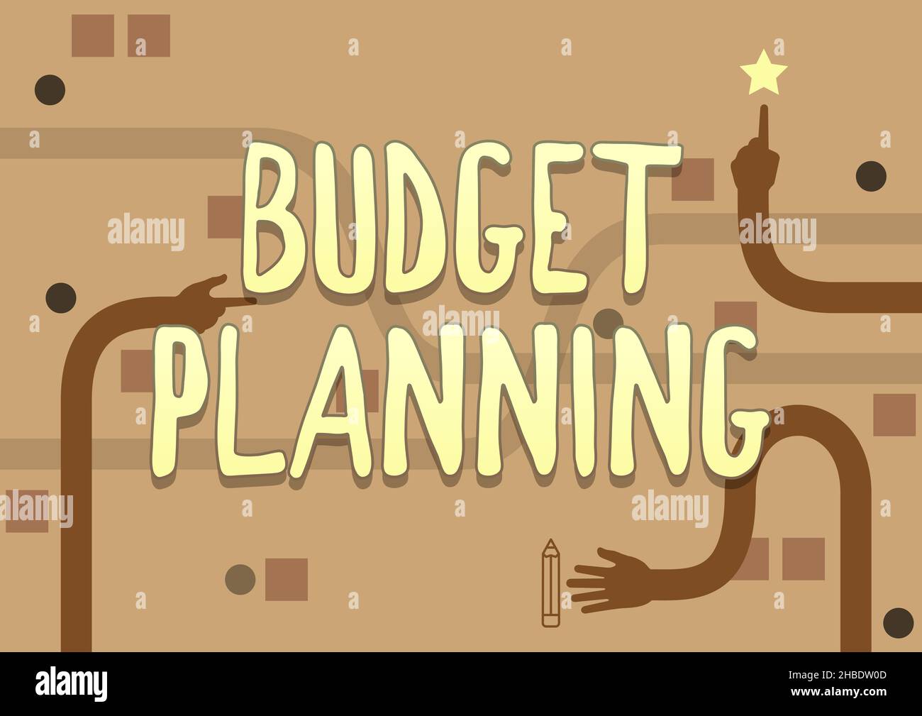 Conceptual display Budget Planning. Business idea The written ...