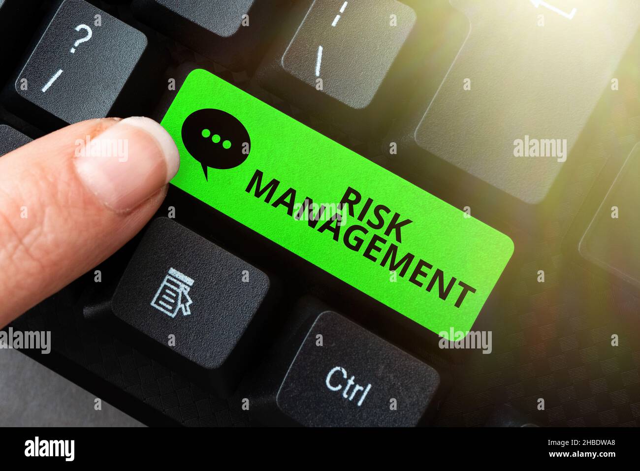 Text caption presenting Risk Management. Word Written on evaluation of ...
