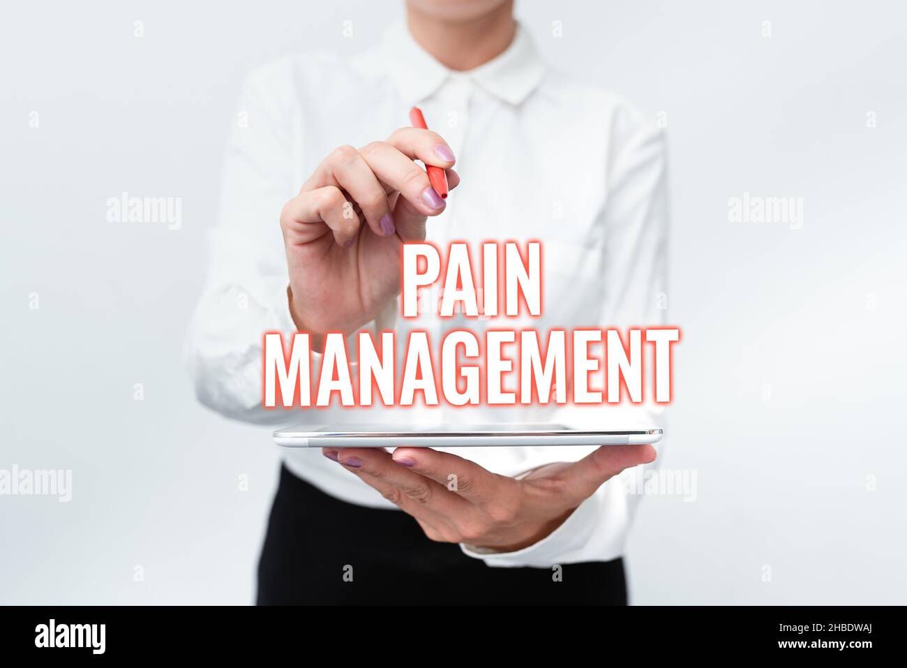 Text sign showing Pain Management. Word Written on a branch of medicine ...