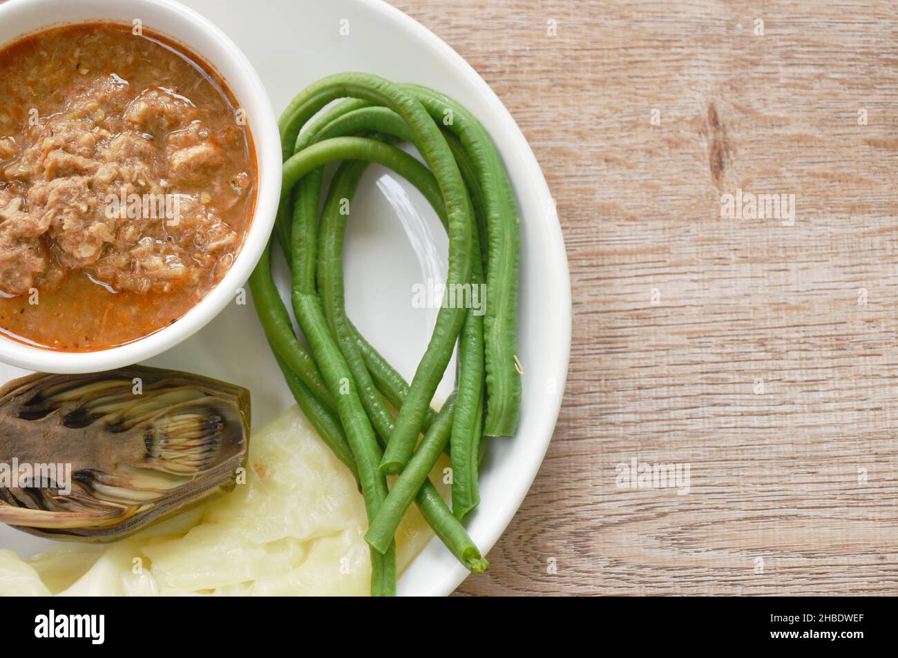 spicy mashed mackerel and fermenting fish chili sauce paste eat couple ...