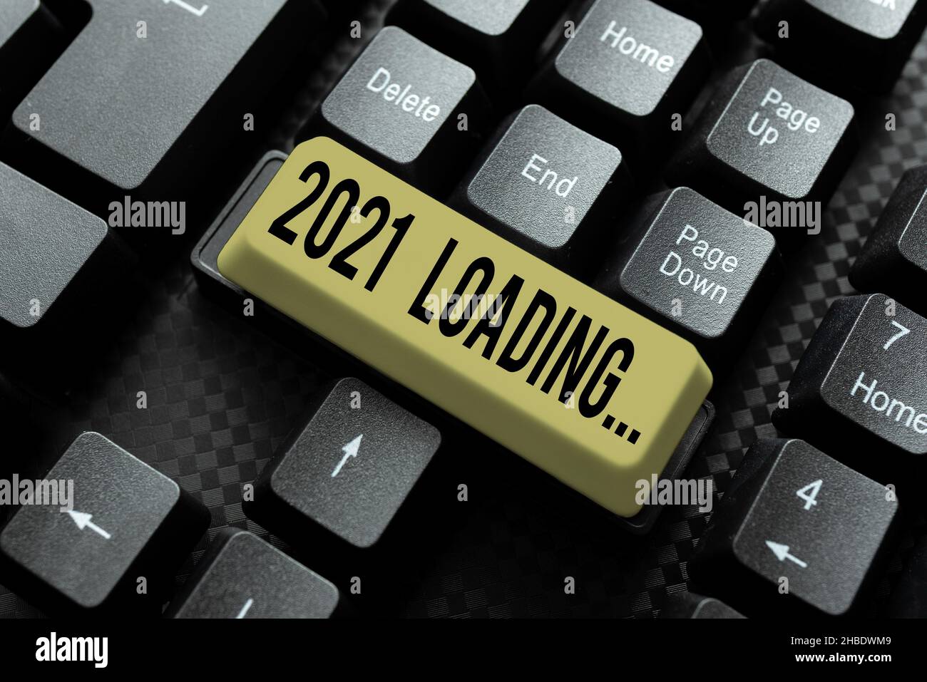 Writing Displaying Text 2021 Loading Word Written On A Year Composed Of A Series Of Events