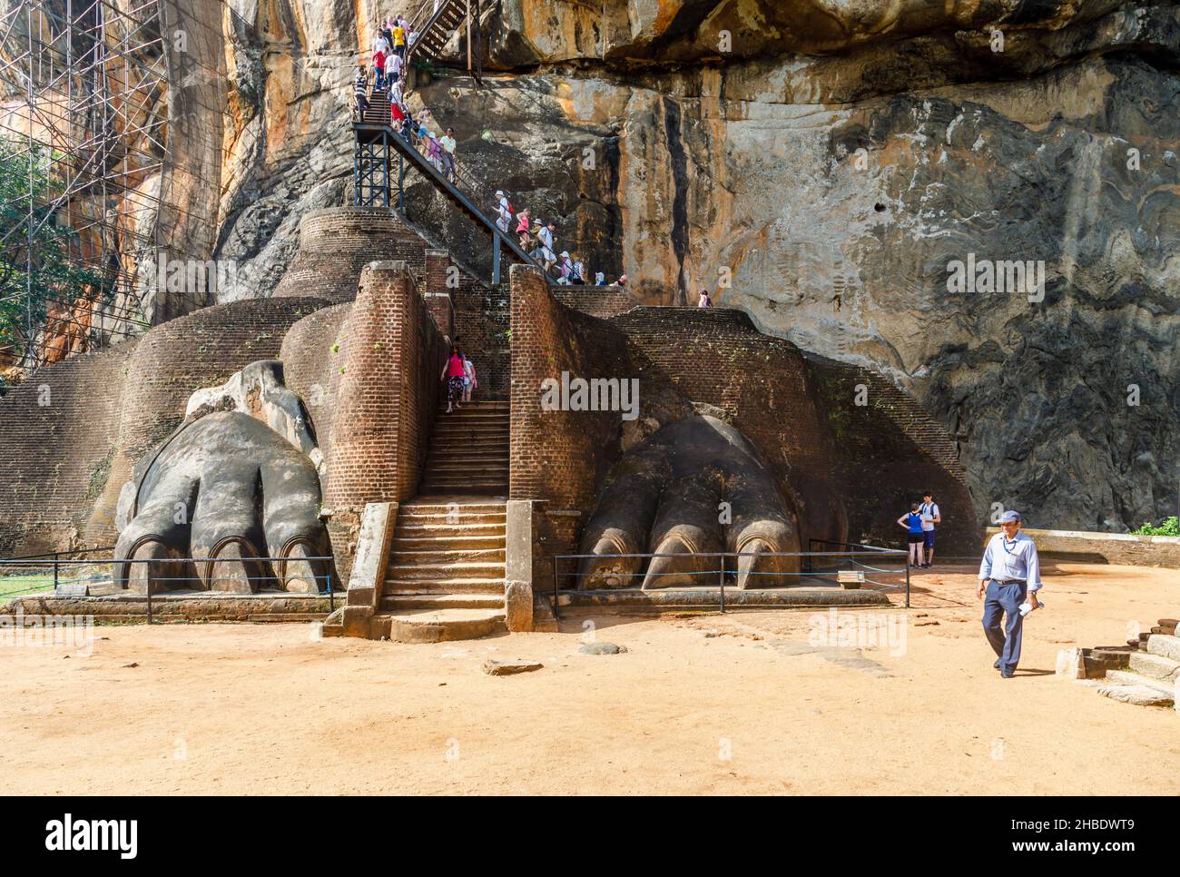 The Lion's Paws at the Lion Staircase access to the Rock Top Palace at ...