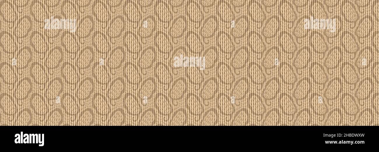 Ecru recycled corrugated card paper border texture. Patterned neutral ...