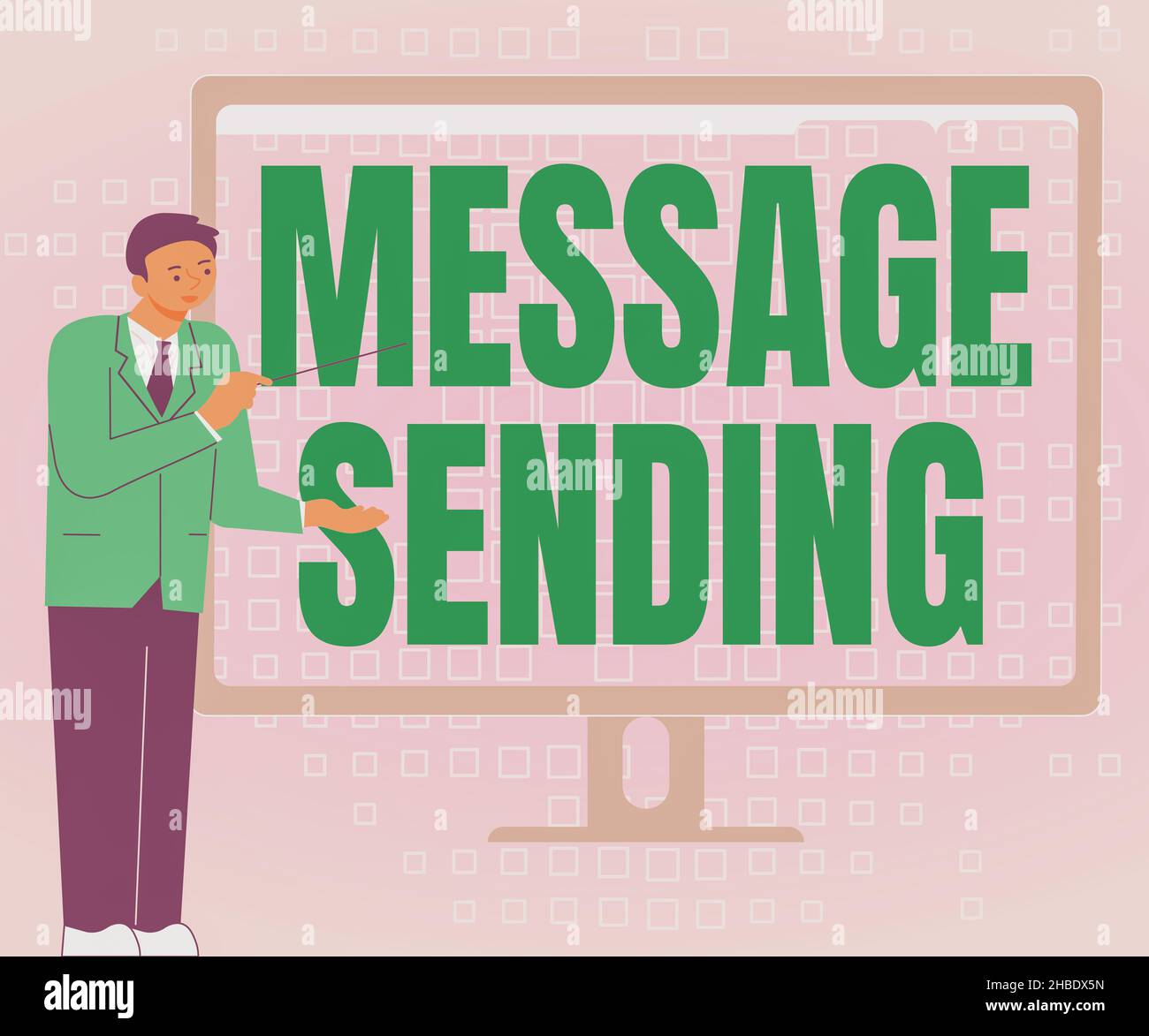 Text showing inspiration Message Sending. Business concept to convey or ...