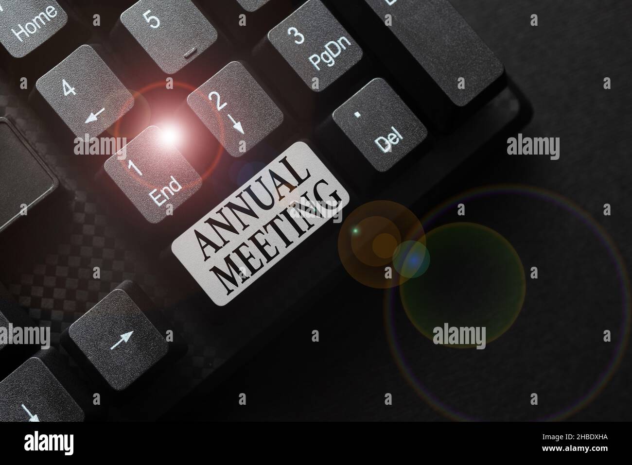Text caption presenting Annual Meeting. Business overview Yearly ...