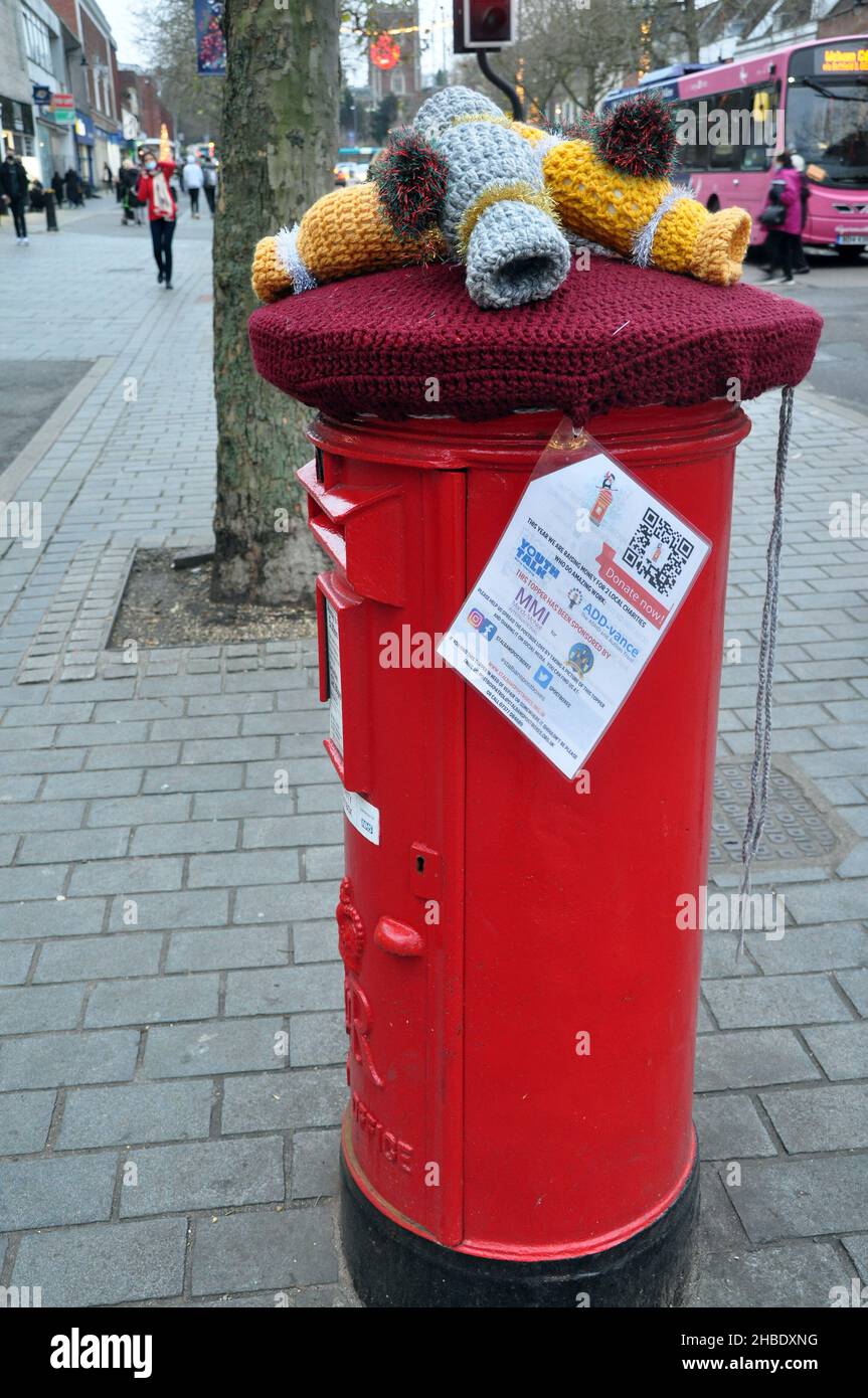 Christmas Post Box Topper Stock Photo - Alamy