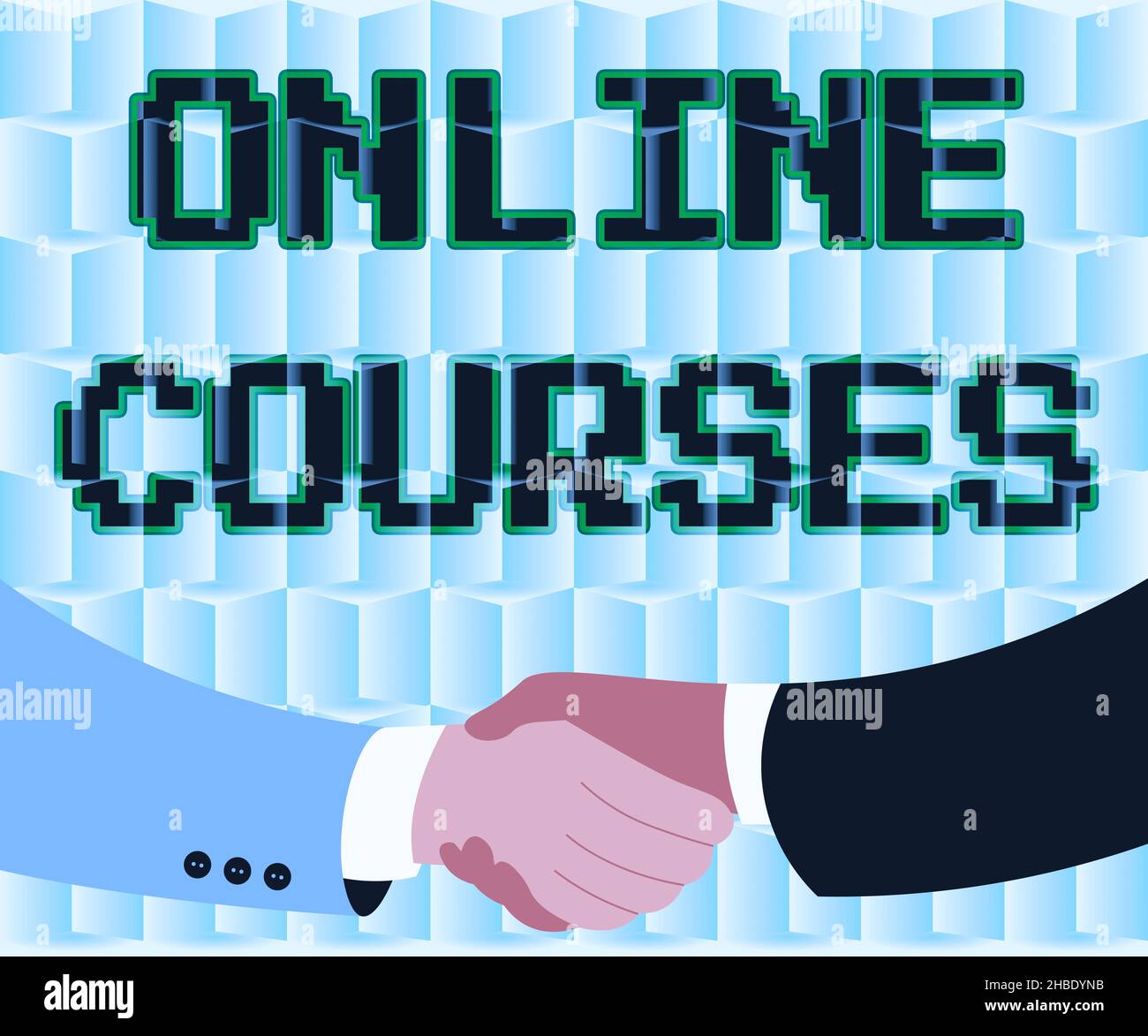 Text sign showing Online Courses. Business showcase earning an ...