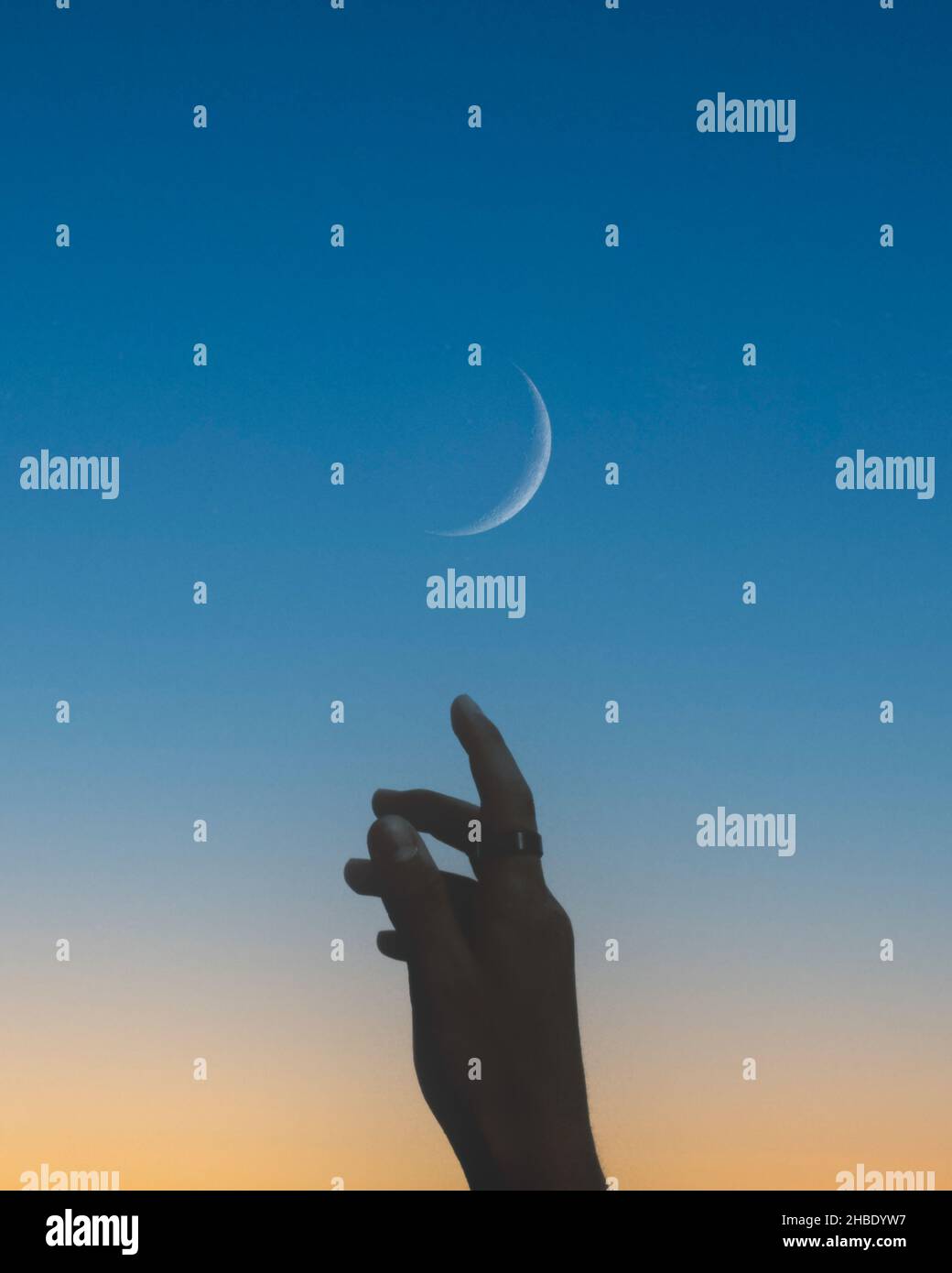 Reach for the moon hi-res stock photography and images - Alamy