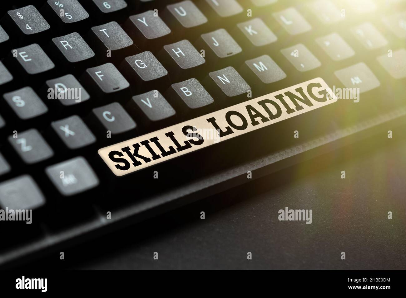 Conceptual display Skills Loading. Business idea points out the degree of difficulty when ...