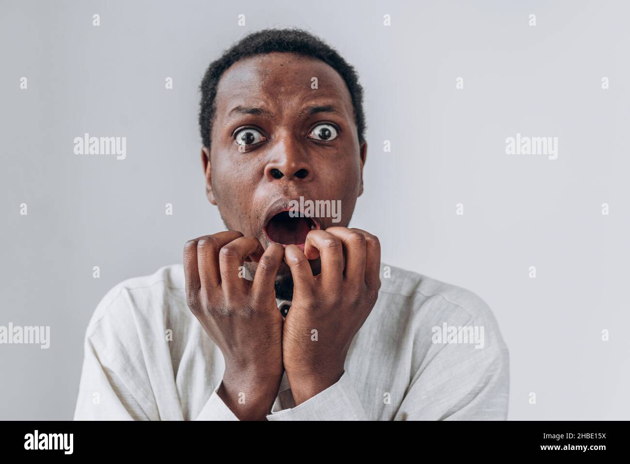 Black african man spooky hi-res stock photography and images - Alamy