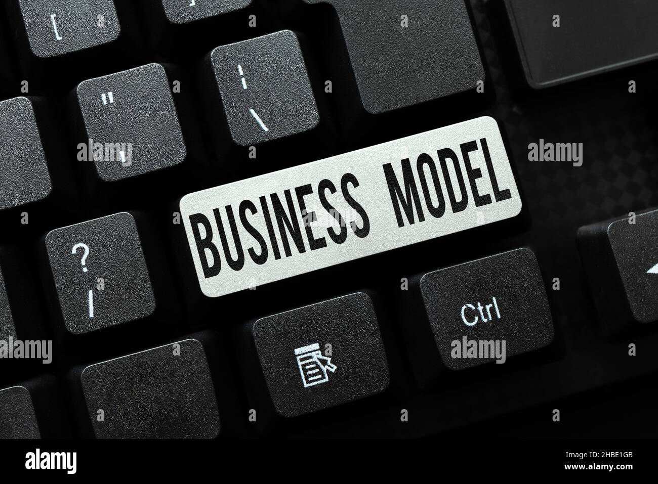 Conceptual display Business Model. Business approach model showing how ...