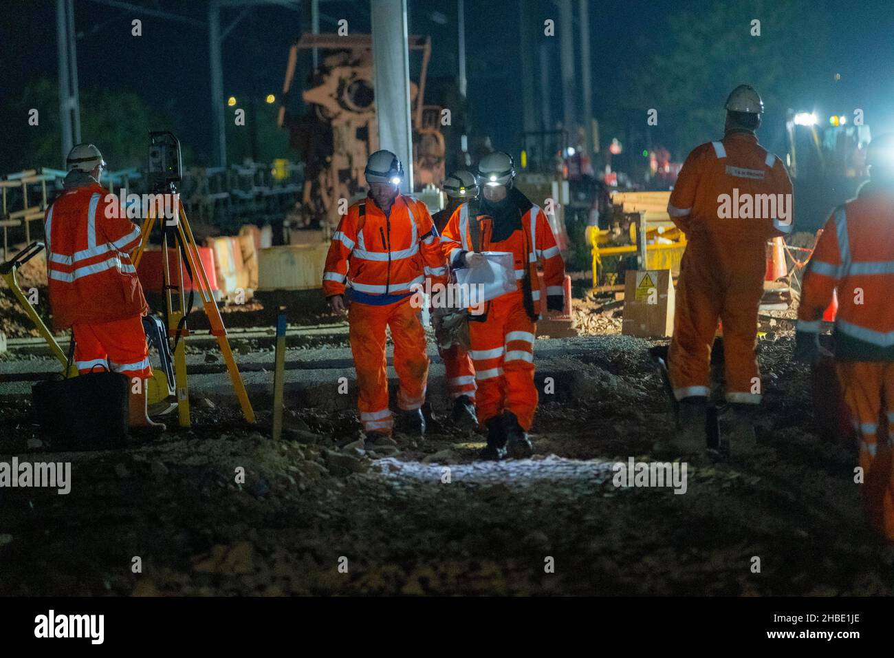 Crane gang hi-res stock photography and images - Alamy