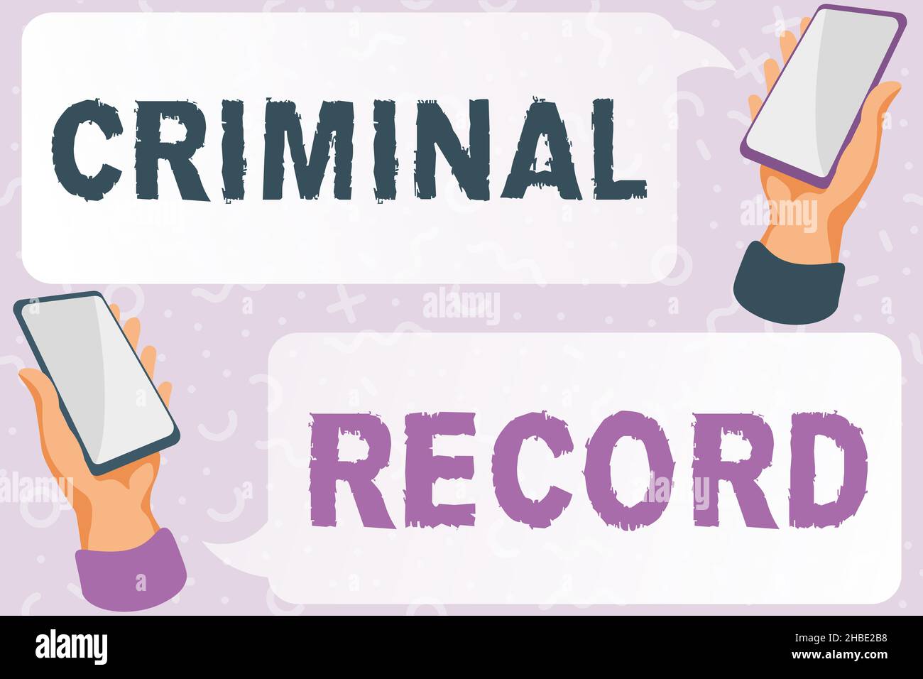 Conceptual caption Criminal Record. Business concept profile of a ...