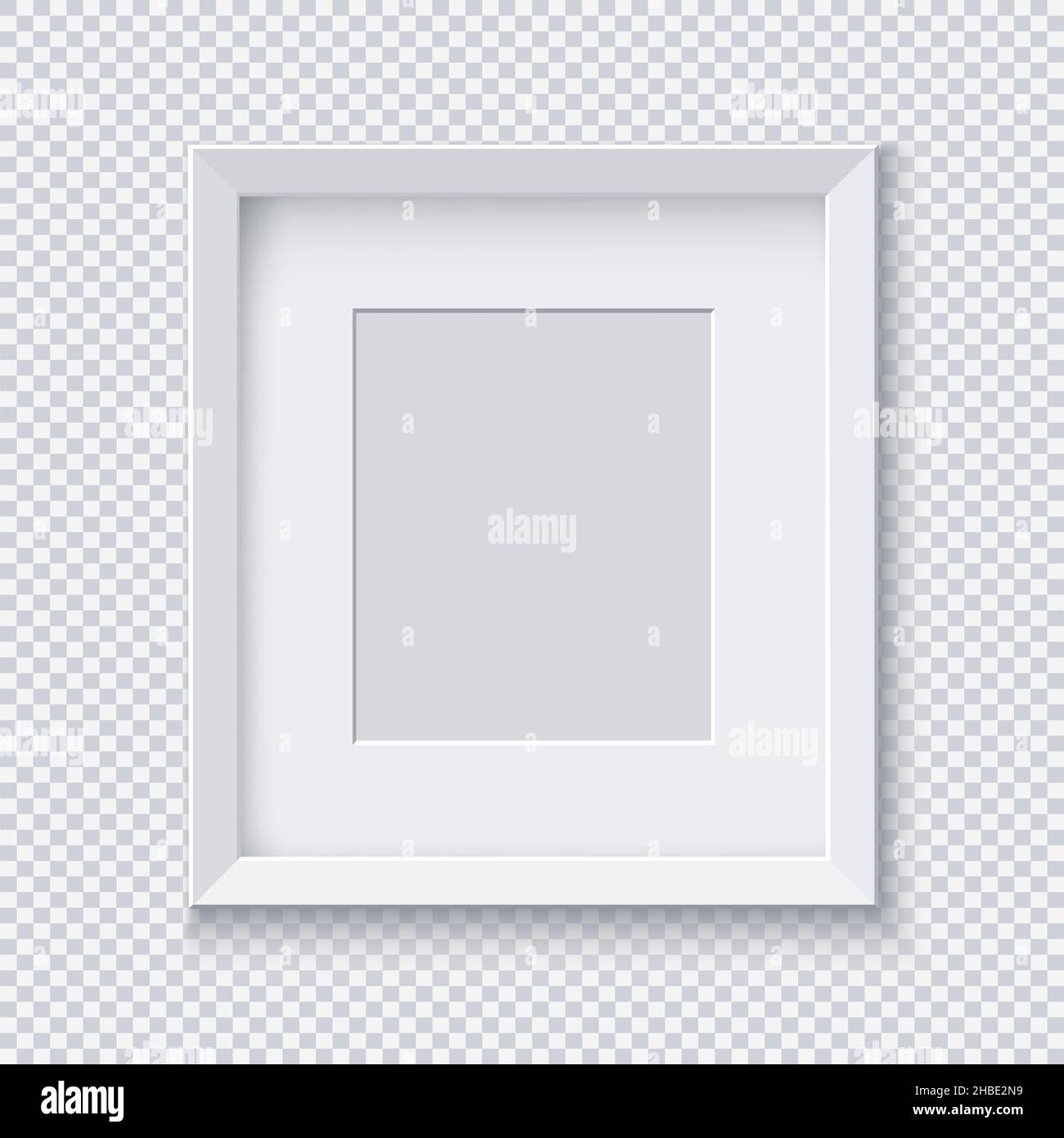 Minimal white square picture Stock Vector Images - Alamy