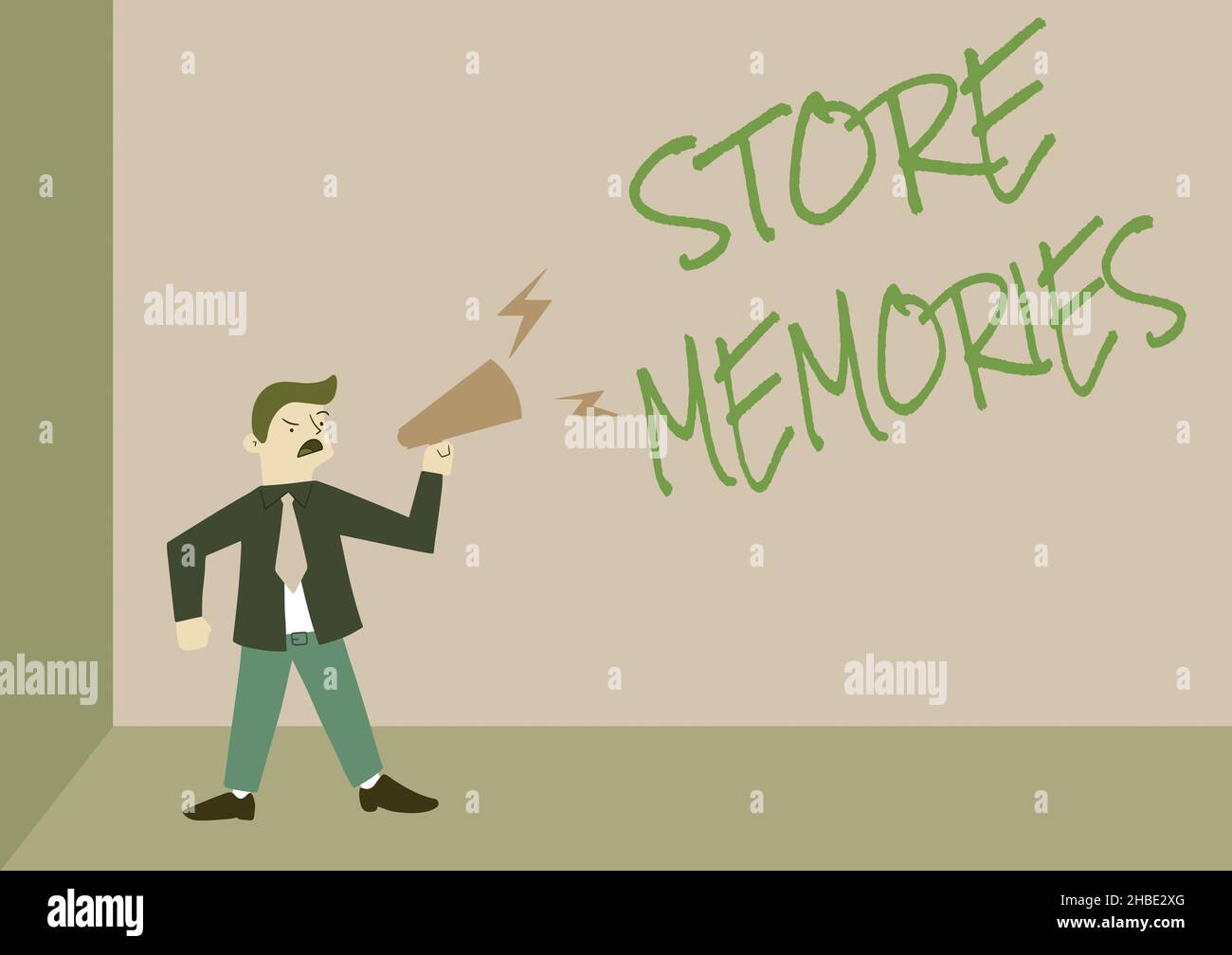 Writing Displaying Text Store Memories Business Idea A Process Of Inputting And Storing Data
