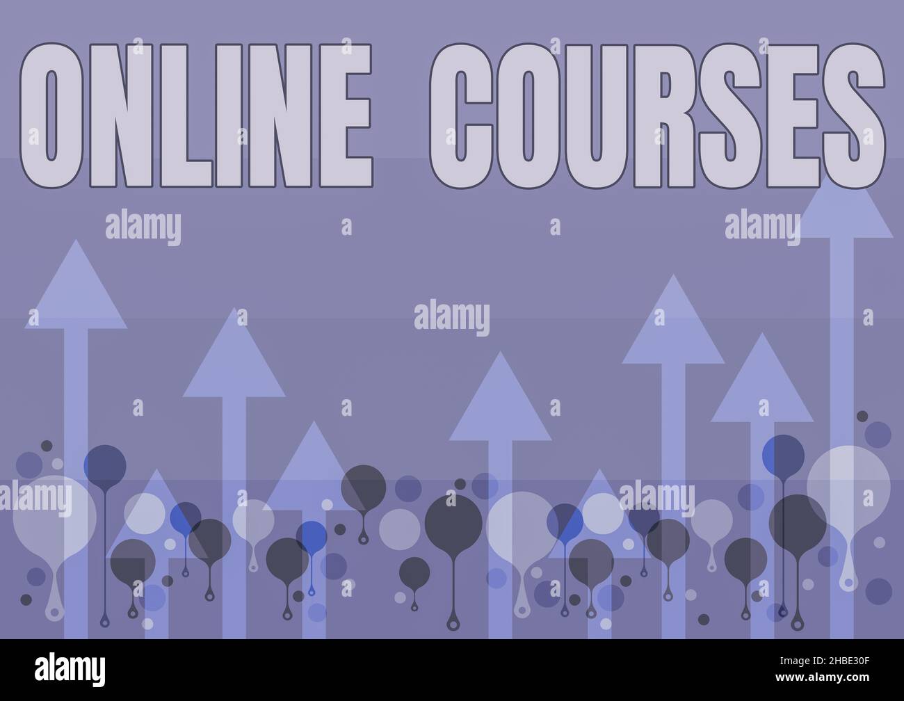 Sign displaying Online Courses. Conceptual photo earning an education ...