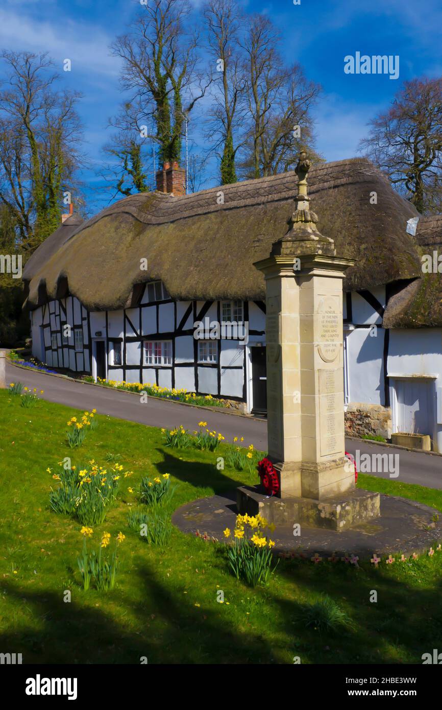 Thatched Cottage,Wherwell,Hampshire ,England.An example of a ...