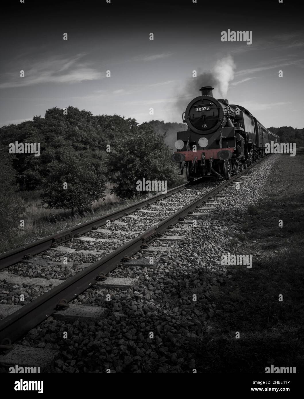Steam locomotive 80078 hi-res stock photography and images - Alamy