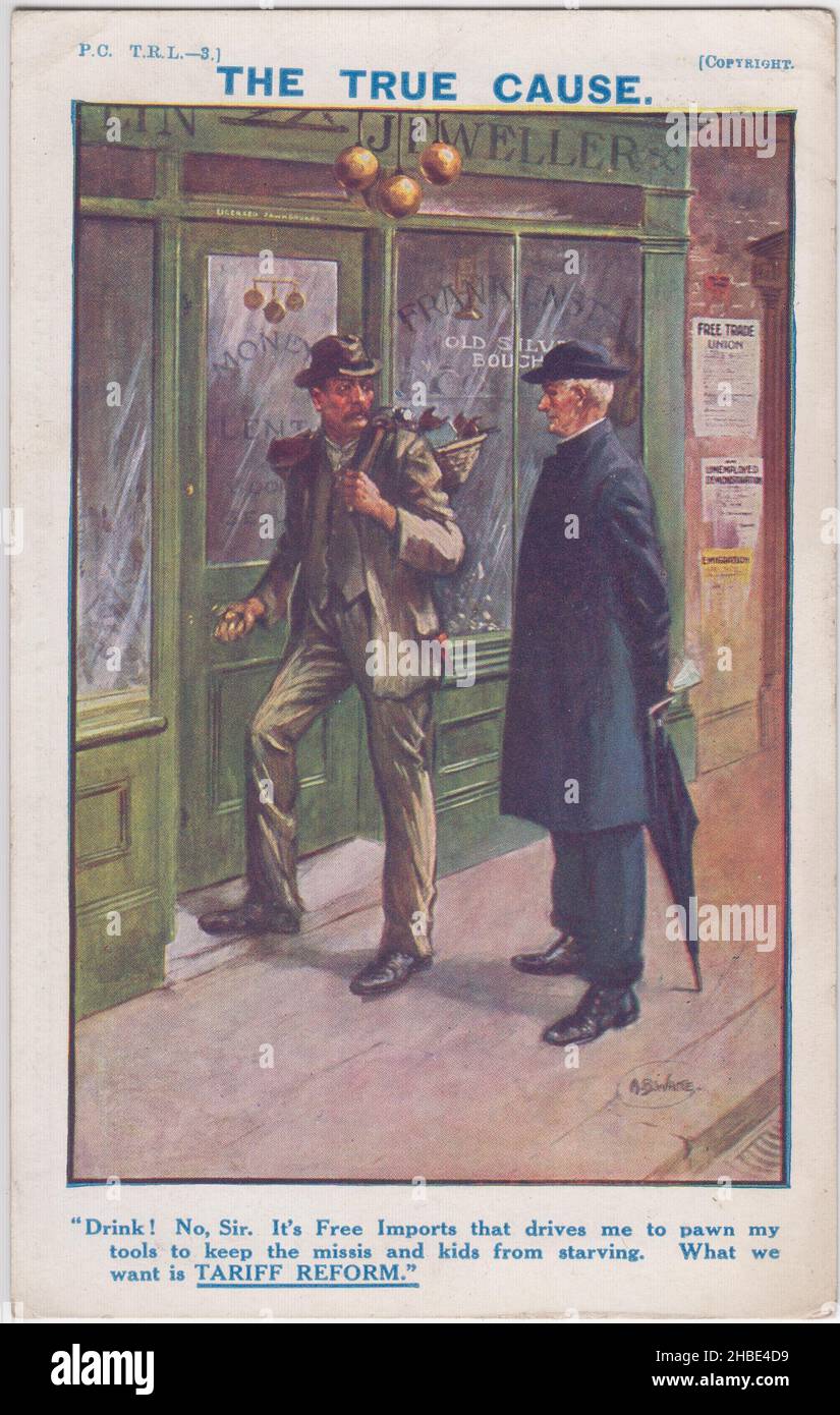 Protectionism cartoon hi-res stock photography and images - Alamy