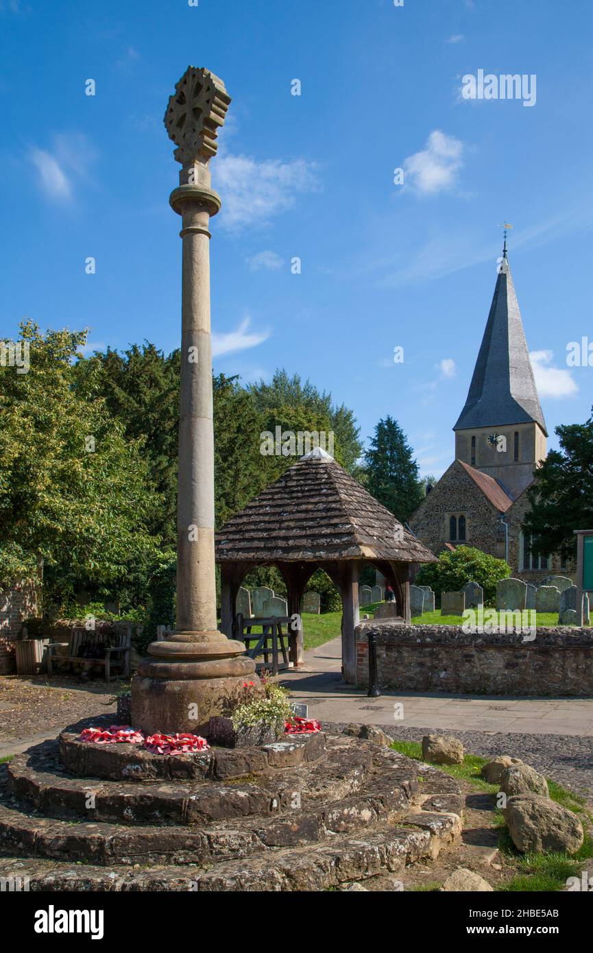 The Village Church of St James, Shere, Surrey, England Stock Photo - Alamy