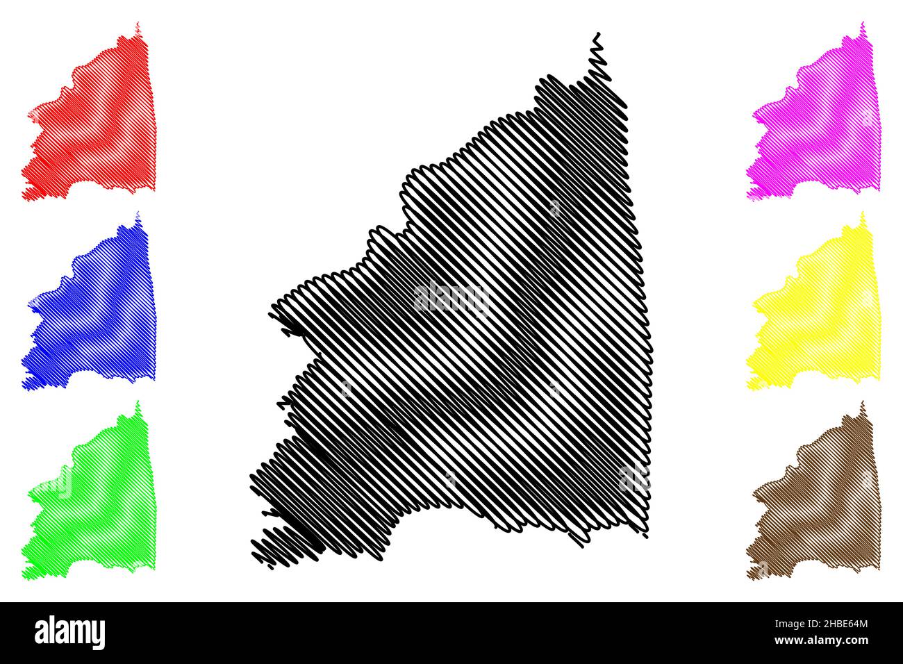 Mayiladuthurai district (Tamil Nadu State, Republic of India) map ...