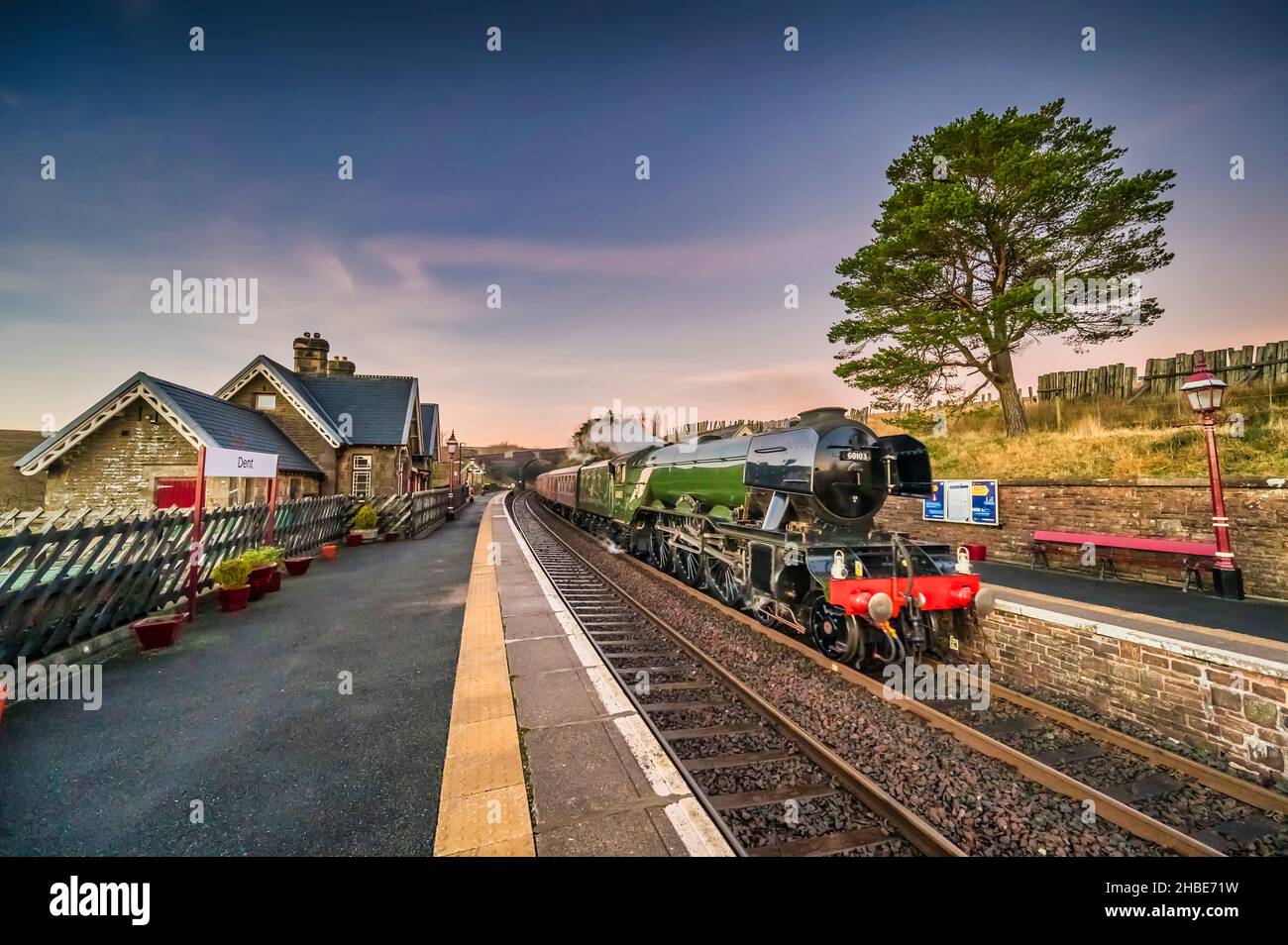 The famous LNER Class A3, 4-6-2, #60103 Flying Scotsman steam train at ...