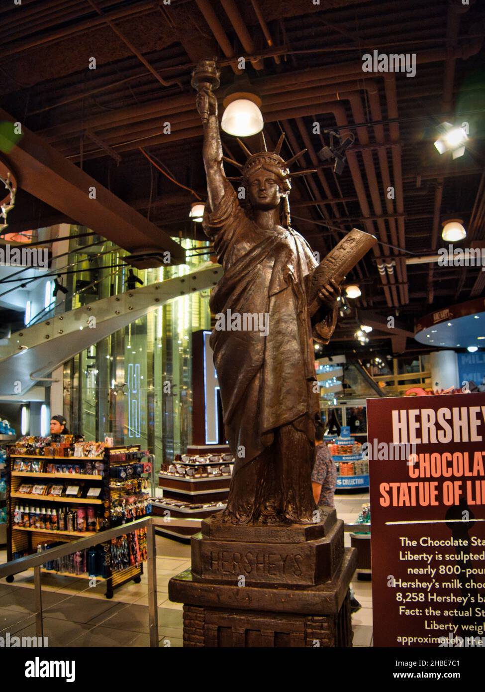 LAS VEGAS, UNITED STATES - Nov 18, 2021: A vertical shot of the Hershey ...