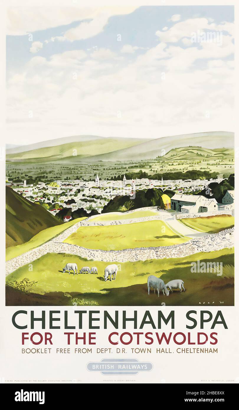 Vintage poster: CHELTENHAM SPA FOR THE COTSWOLDS, D. Relf. 1948 ...