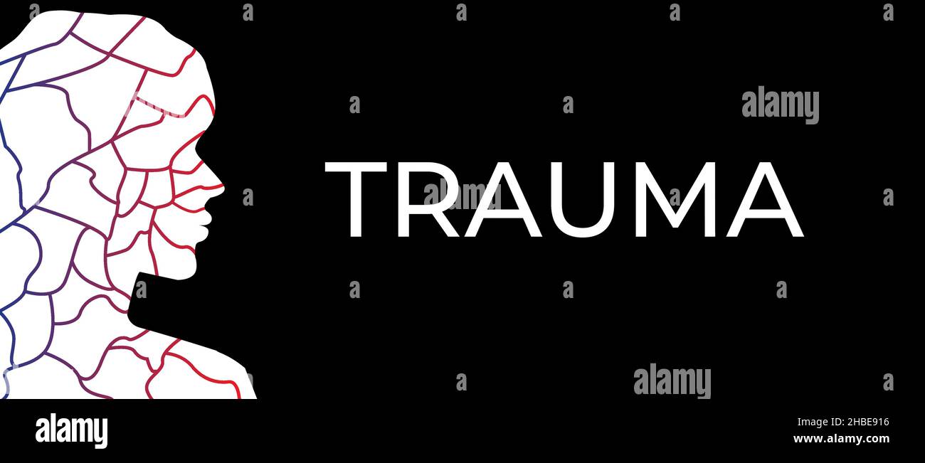 Trauma Vector Illustration with Person Stock Vector Image & Art - Alamy