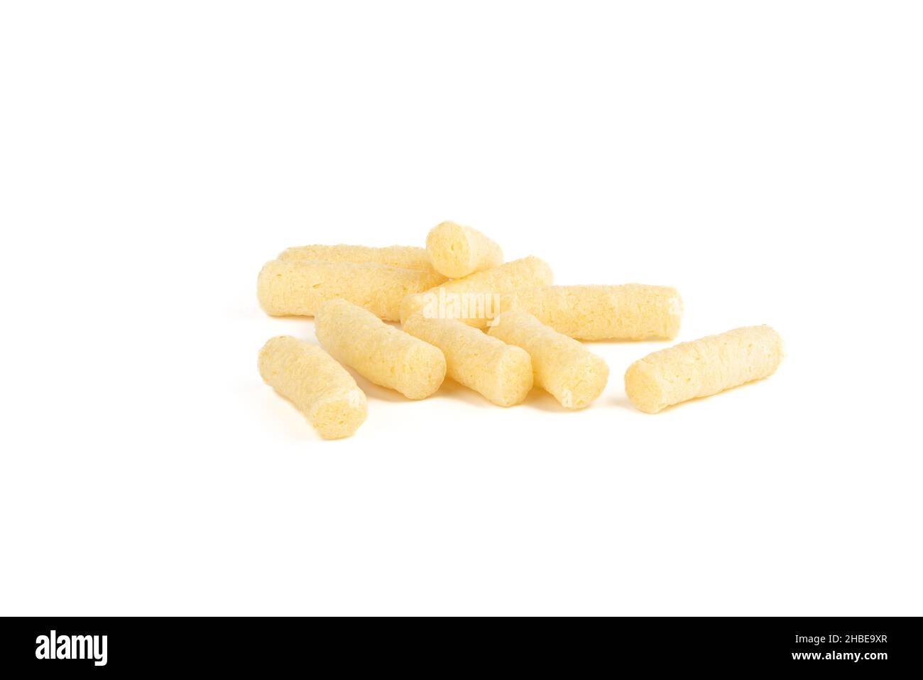 Several sweet corn sticks on a white background. Copy space Stock Photo ...