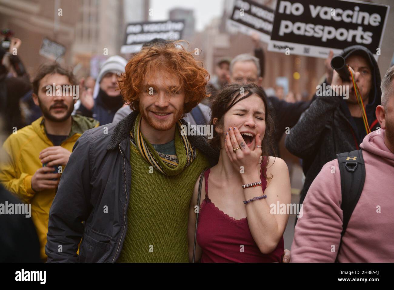 Covid pass protest london hi-res stock photography and images - Alamy