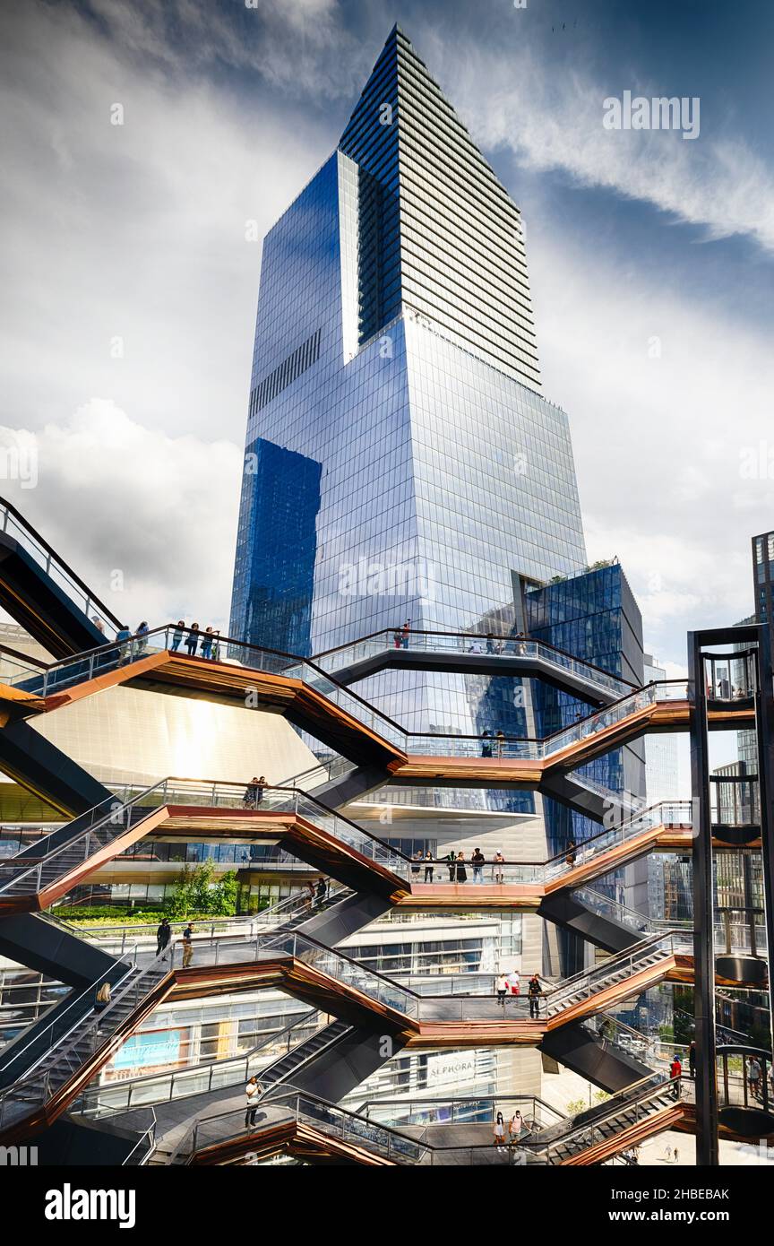 Hudson Yard with the Vessel, Manhattan, New York City Stock Photo - Alamy