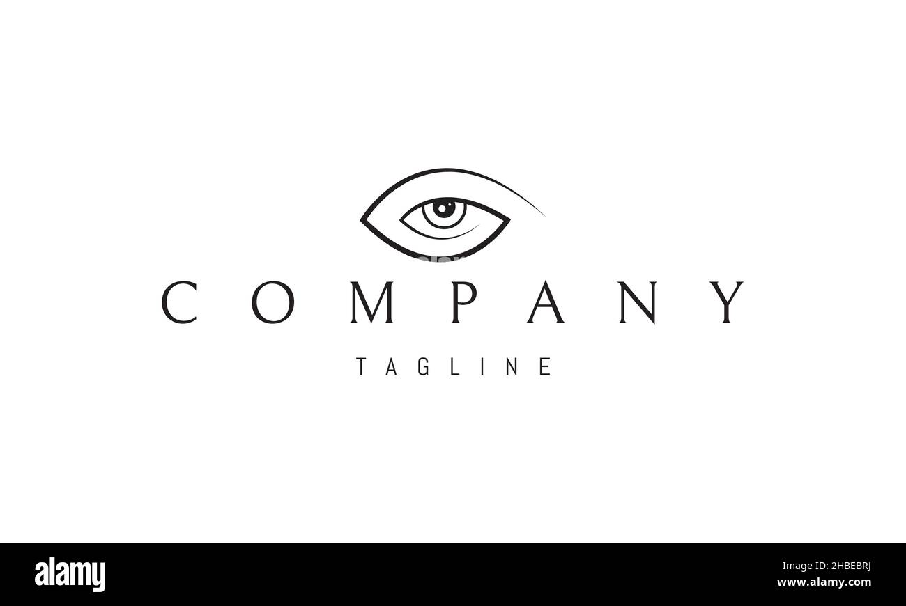 Vector logo on which an abstract image of the eye in the form of a ...
