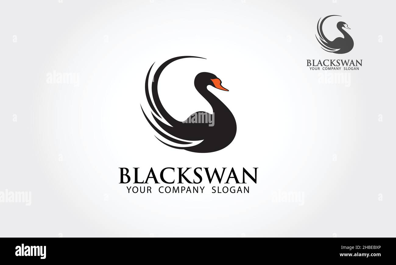 Black Swan Logo Template. Excellent logo,simple and unique Stock Vector Image & Art - Alamy