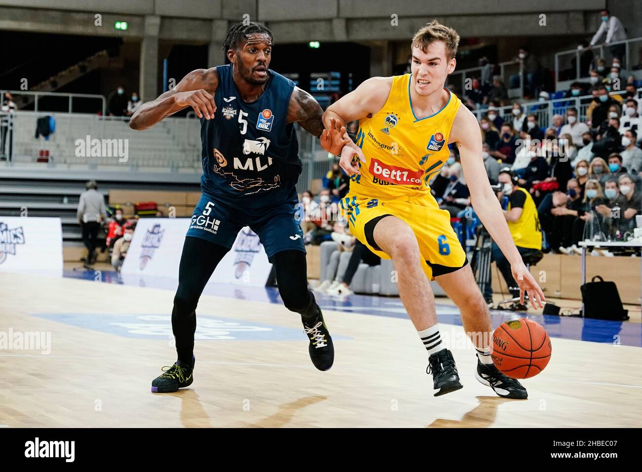 Heidelberg, Germany. 19th Dec, 2021. Basketball: Bundesliga, MLP ...