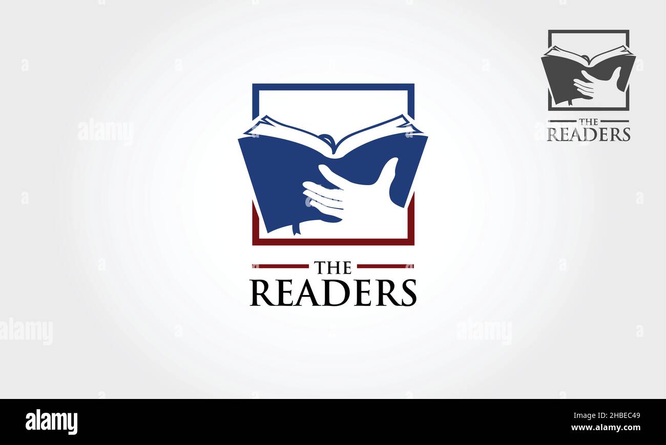 The Reader Vector Logo Template. An excellent logo for Book Publishing ...