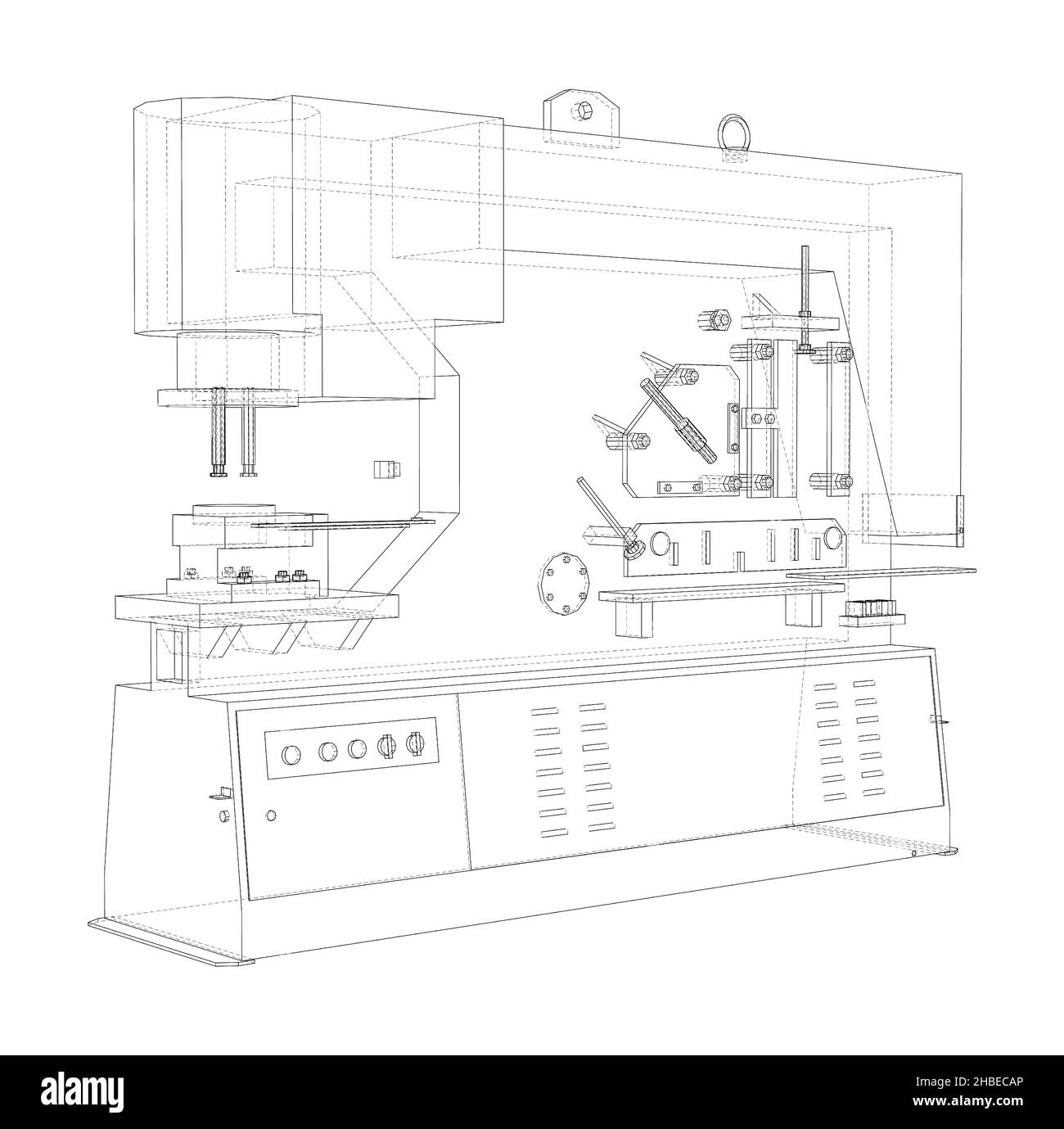 Metalworking CNC machine Stock Photo - Alamy