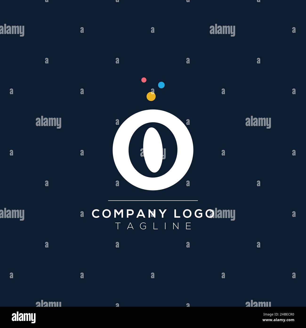 Dots Letter O Logo. O Letter Design Vector with Dots. Vector Lettering ...