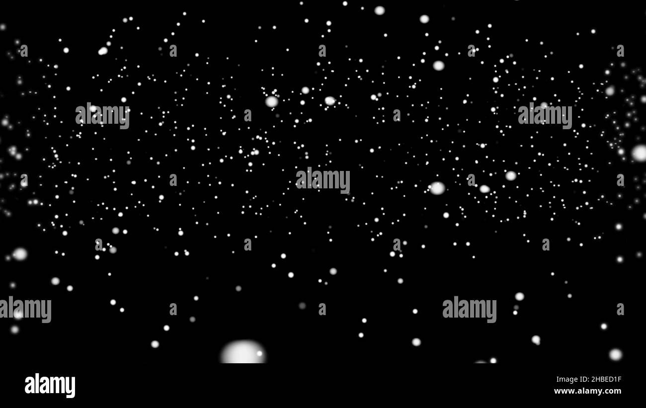 Dust Particles. Natural Floating Organic Particles On Black Background ...