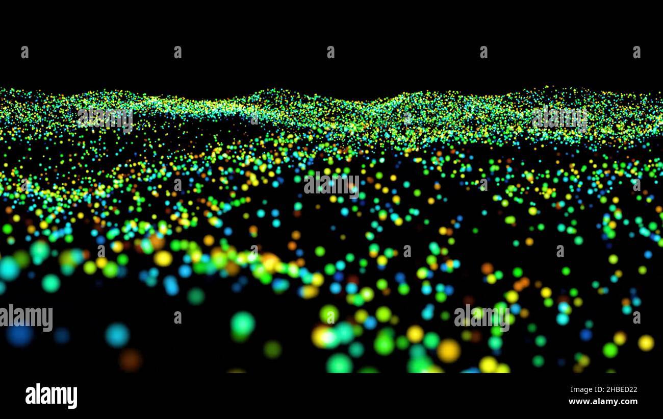 Plexus Fantasy Abstract Technology And Engineering Motion Background Rotating And Creating An