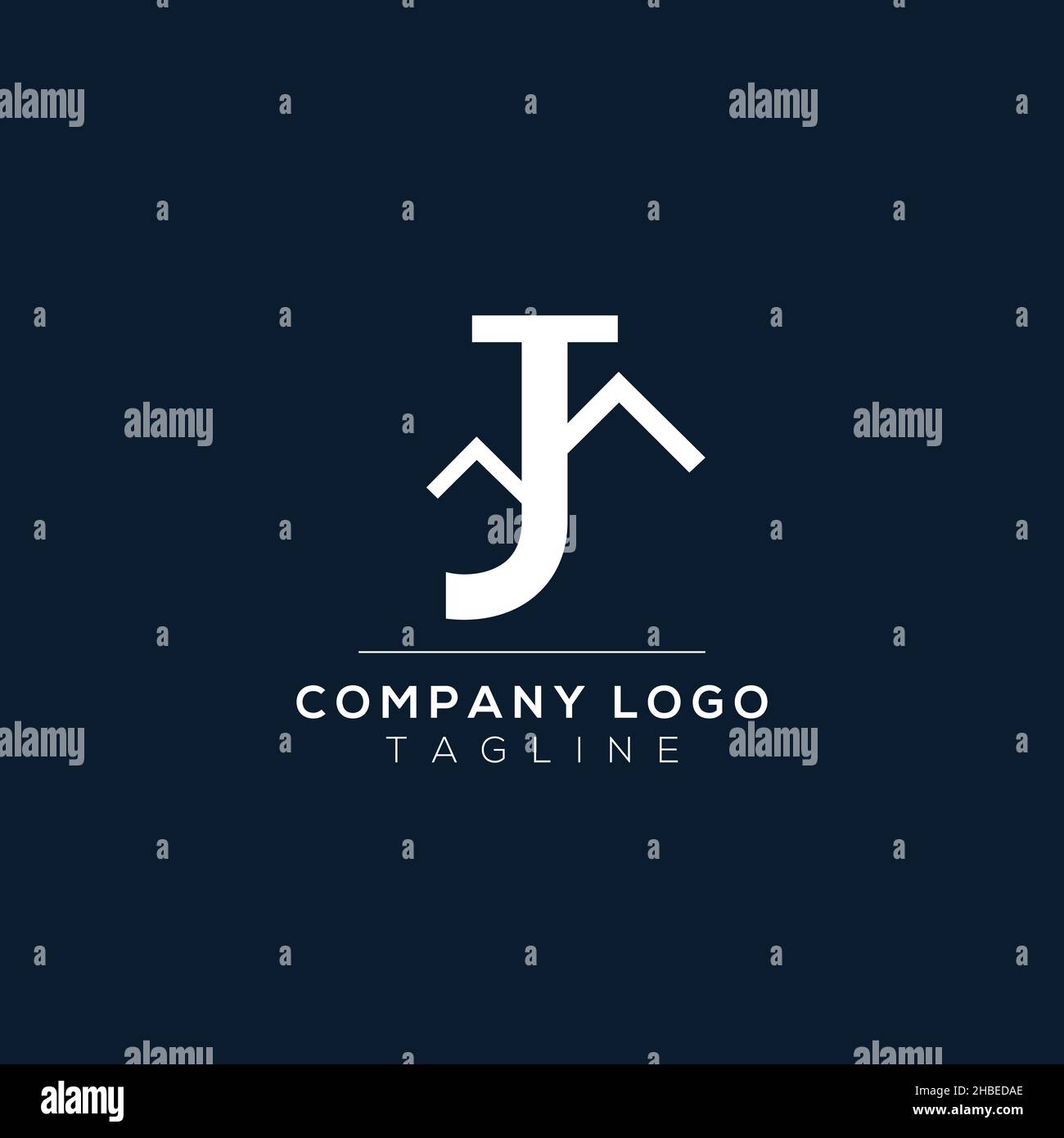 Letter J monogram alphabet with the mountain peak. Mountain Logo sign ...