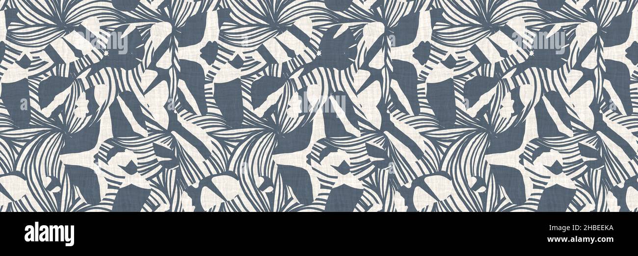 Seamless two tone hand drawn brushed effect pattern border swatch. High ...