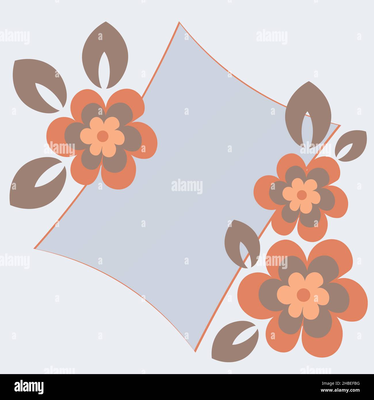 Illustration on a square background - a stylized postcard or banner for ...