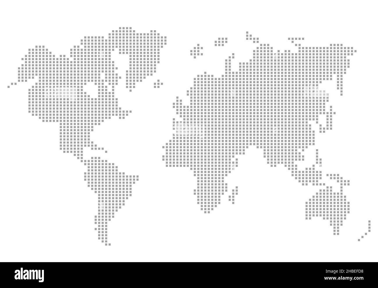 World map on white background. Schematic vector illustration Stock ...