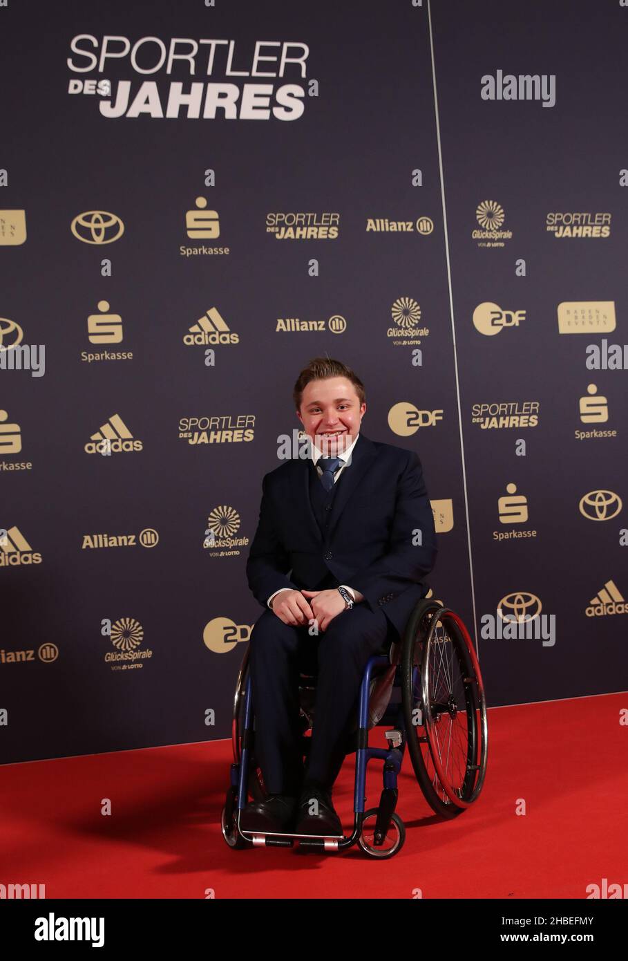 Baden Baden, Germany. 19th Dec, 2021. Valentin Baus, who won gold in ...