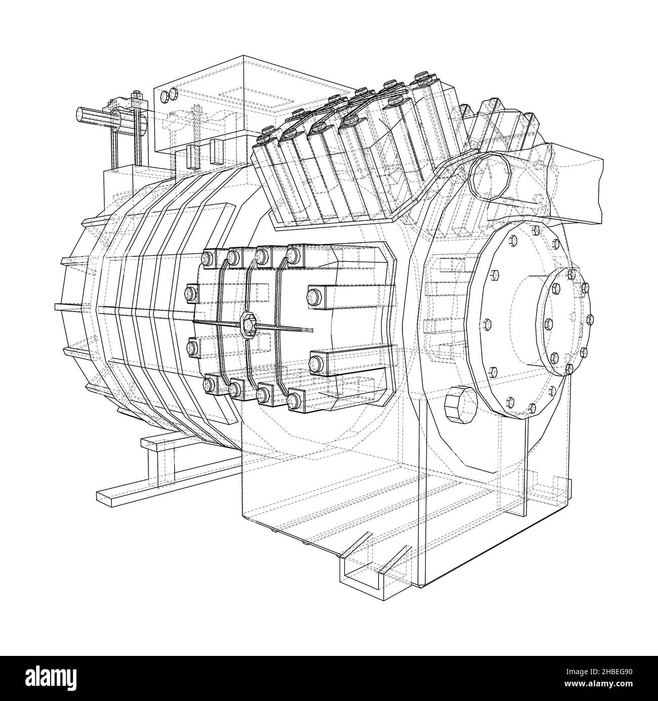 Air conditioning compressor Stock Photo - Alamy