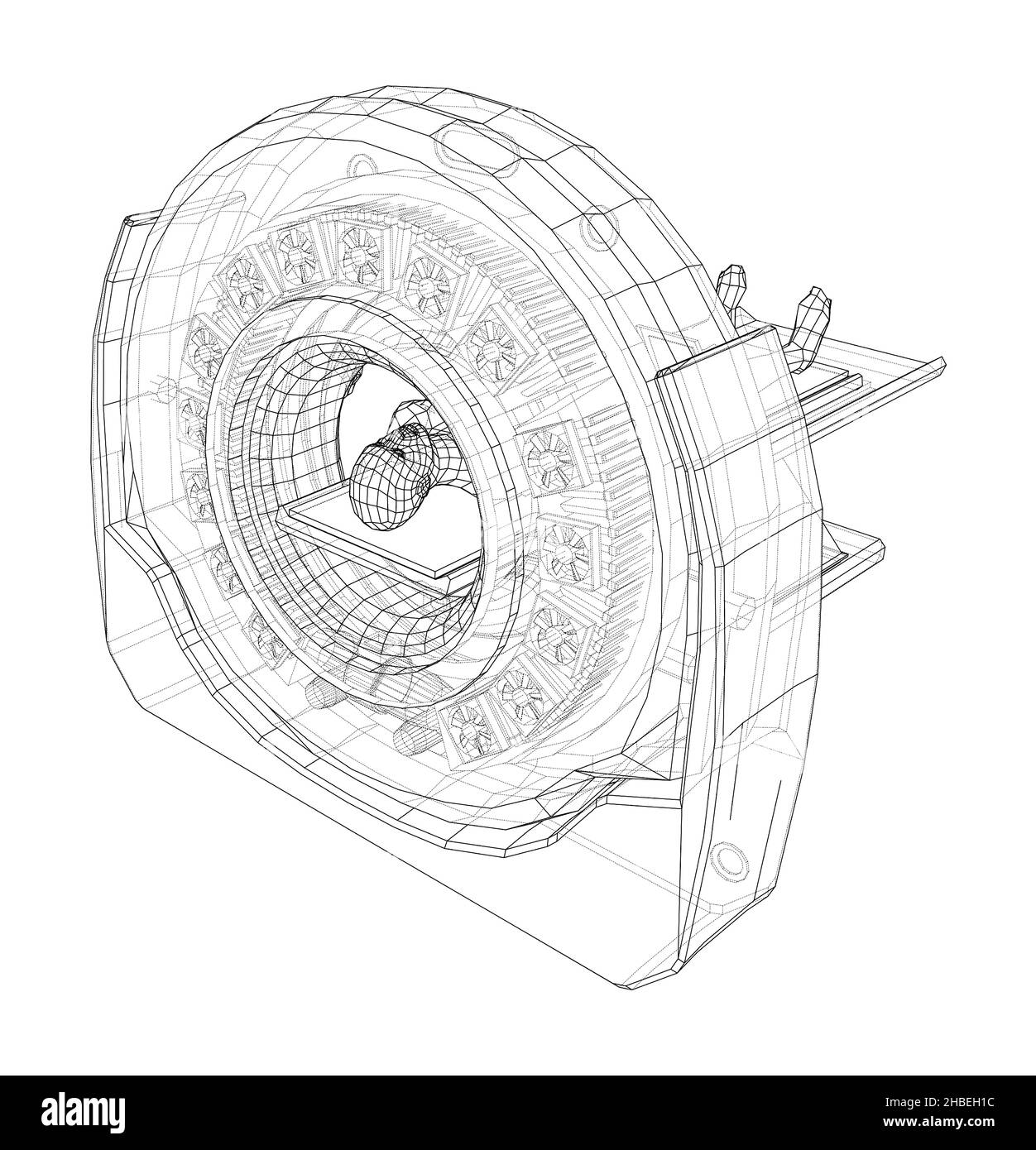 MRI machine scanning patient inside Stock Photo - Alamy