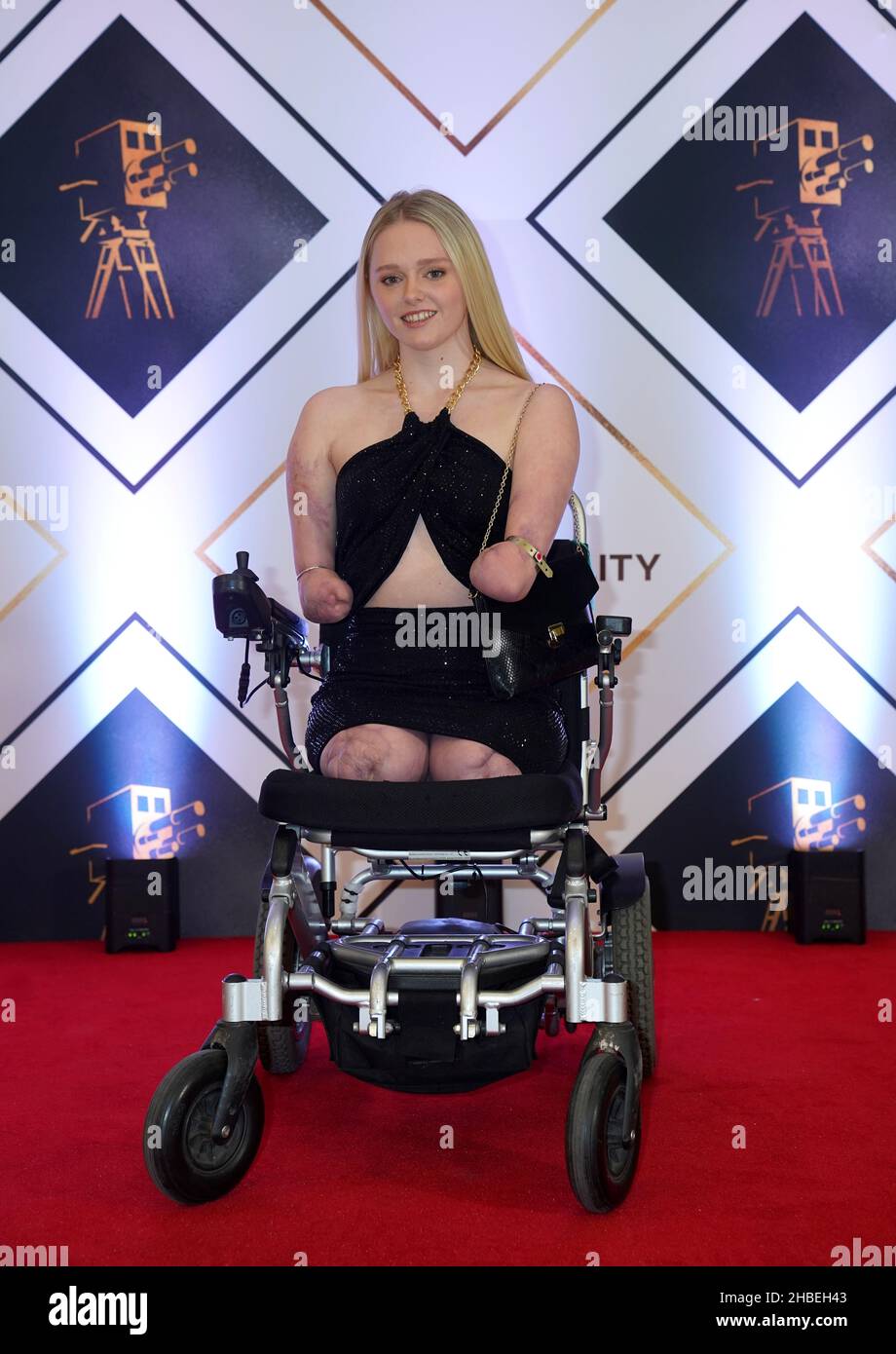 Ellie Challis on the red carpet prior to the BBC Sports Personality of ...