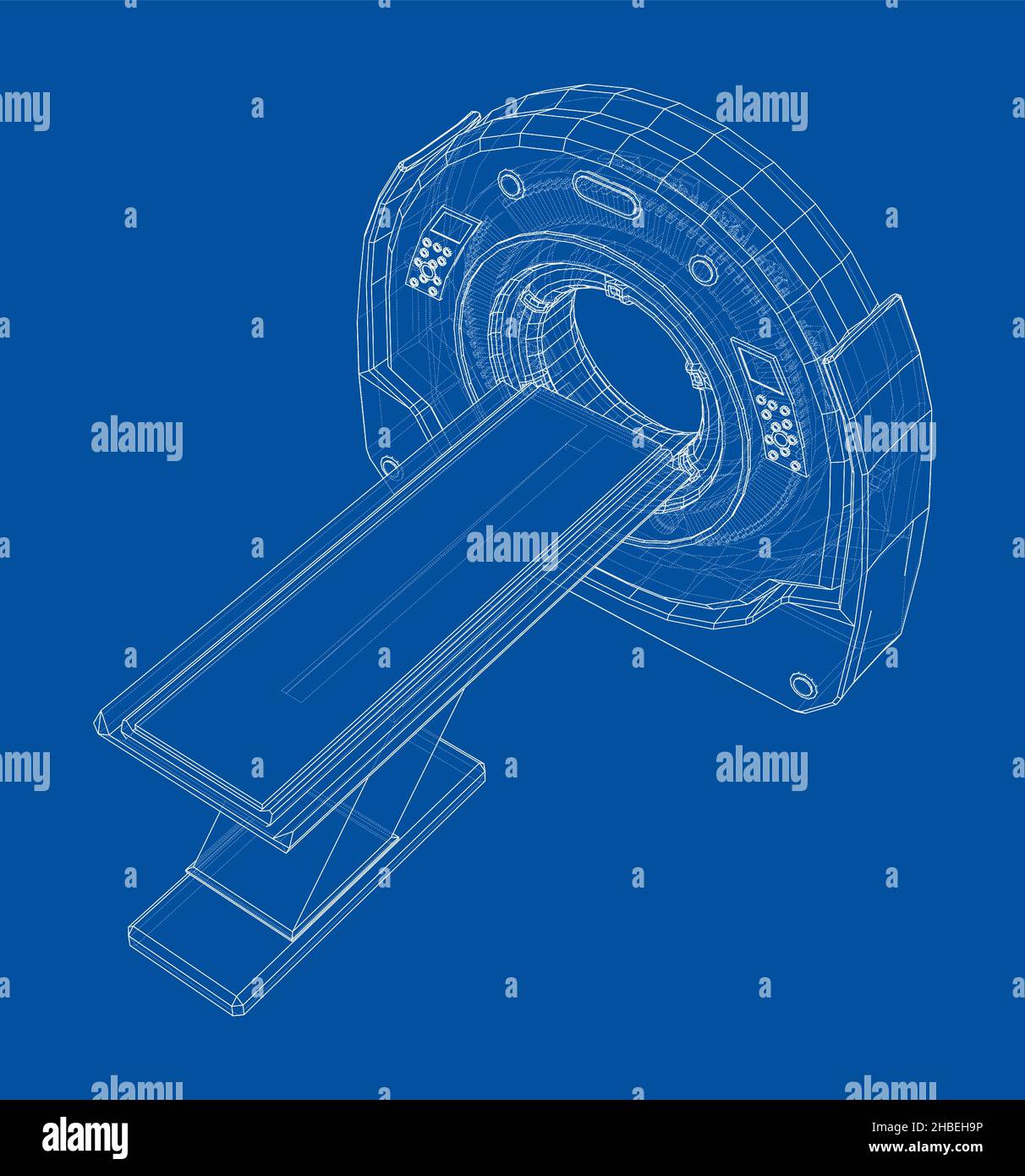 3d illustration of a MRI machine Stock Photo - Alamy
