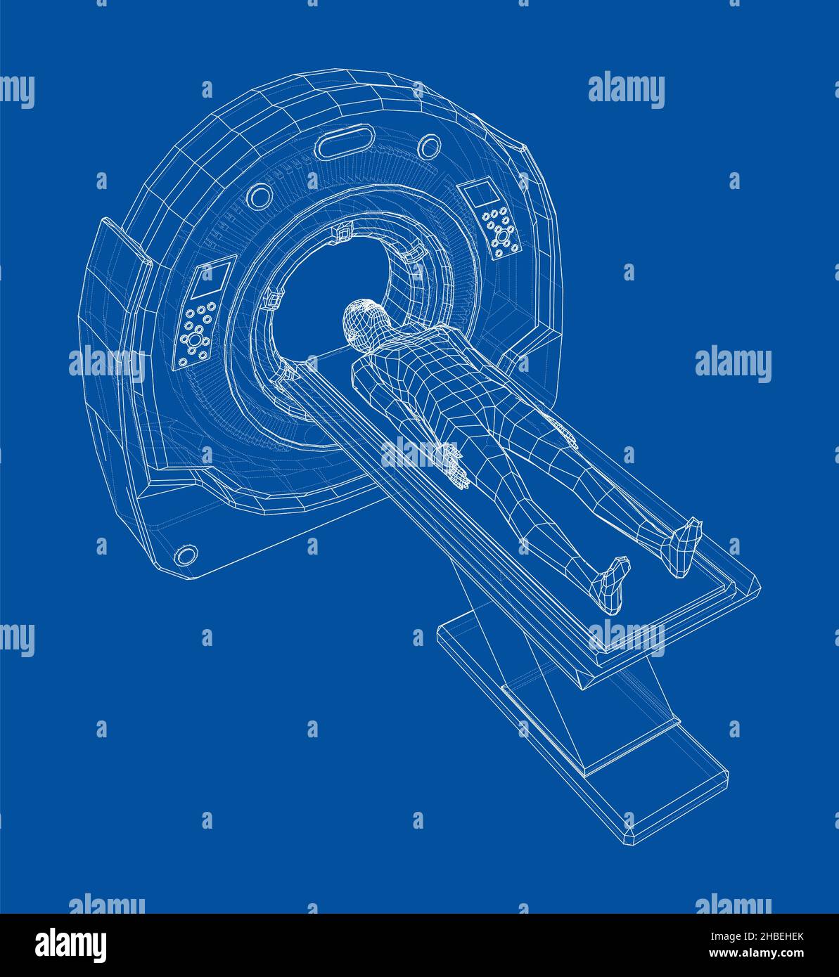 MRI machine scanning patient inside Stock Photo - Alamy